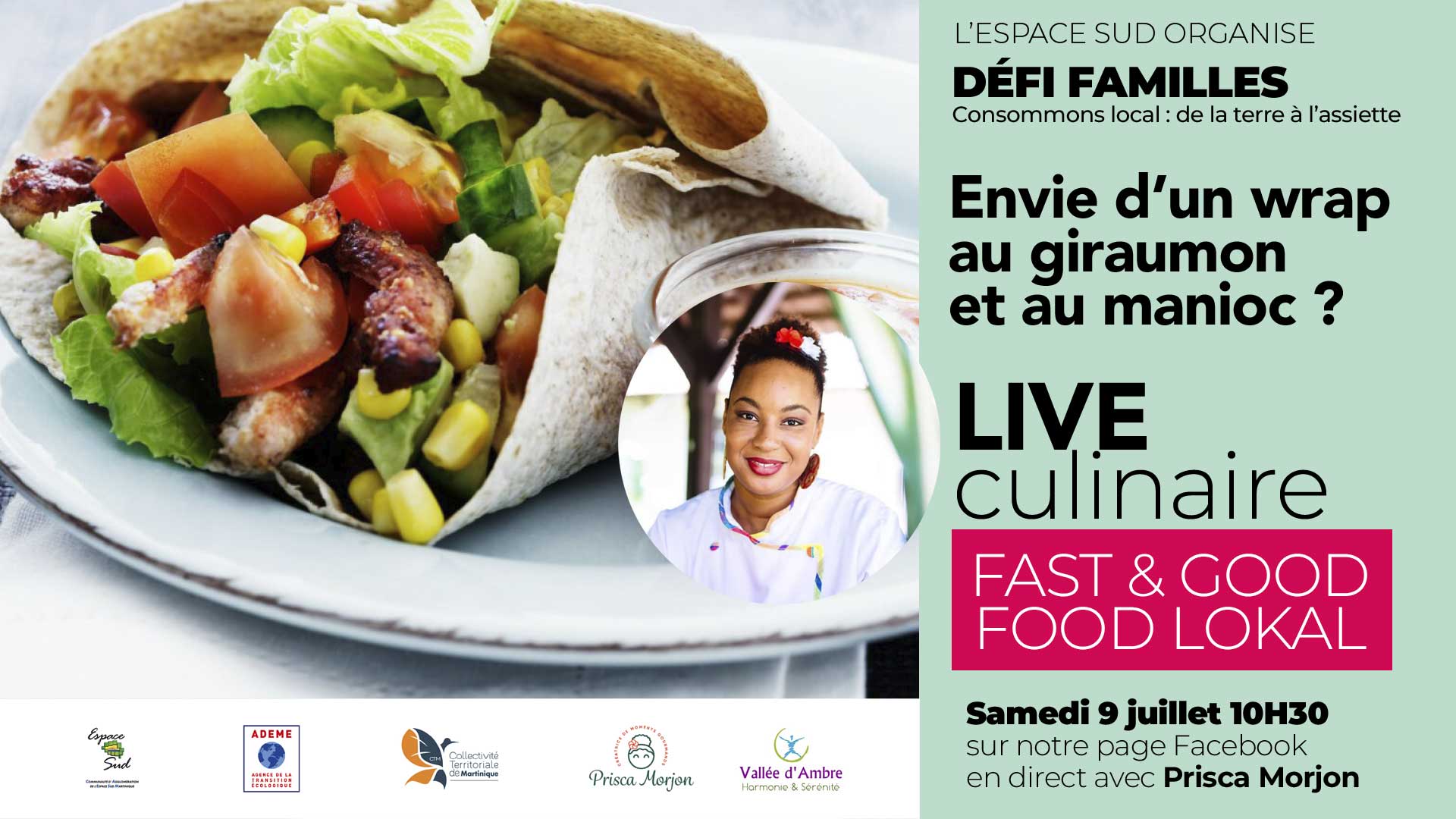 Wébinaire [Replay] "Cuisinez local avec Prisca Morjon" | Espace Sud